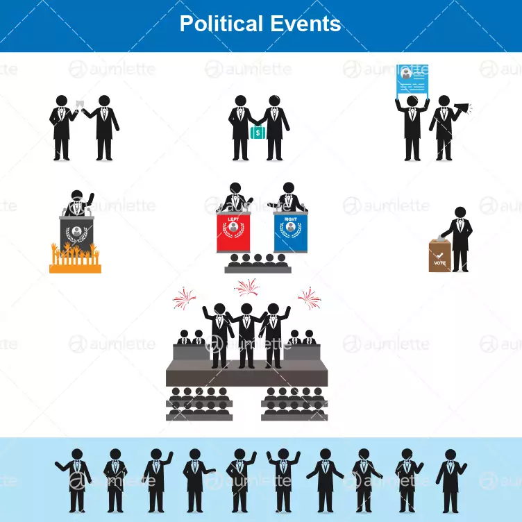 Political events icons